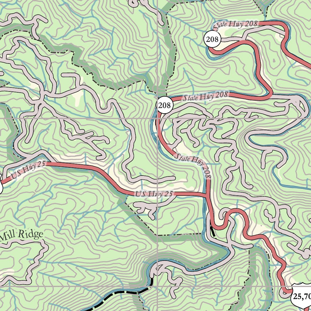 NC & TN AT Map: French Broad River Valley by Eyes Up Adventures ...