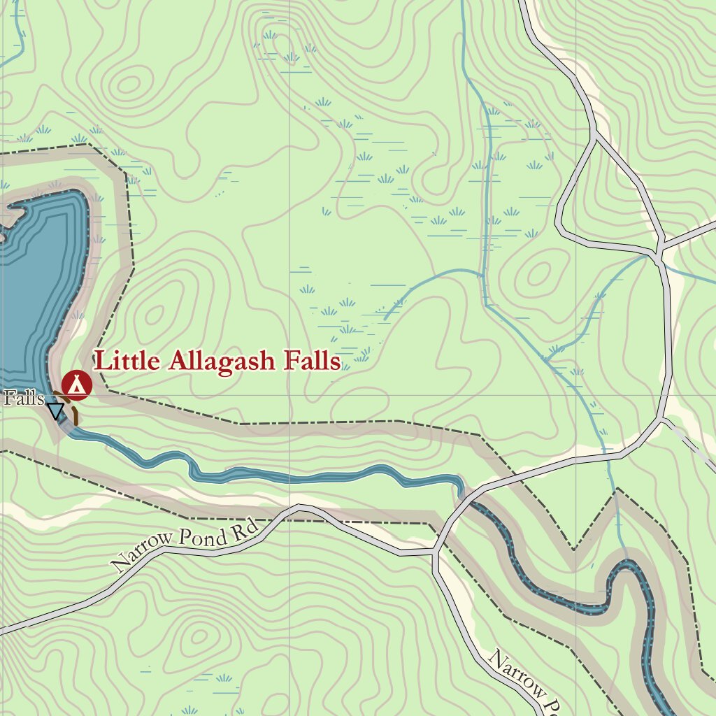 The Allagash: Chamberlain & Eagle Lakes Map by Eyes Up Adventures ...