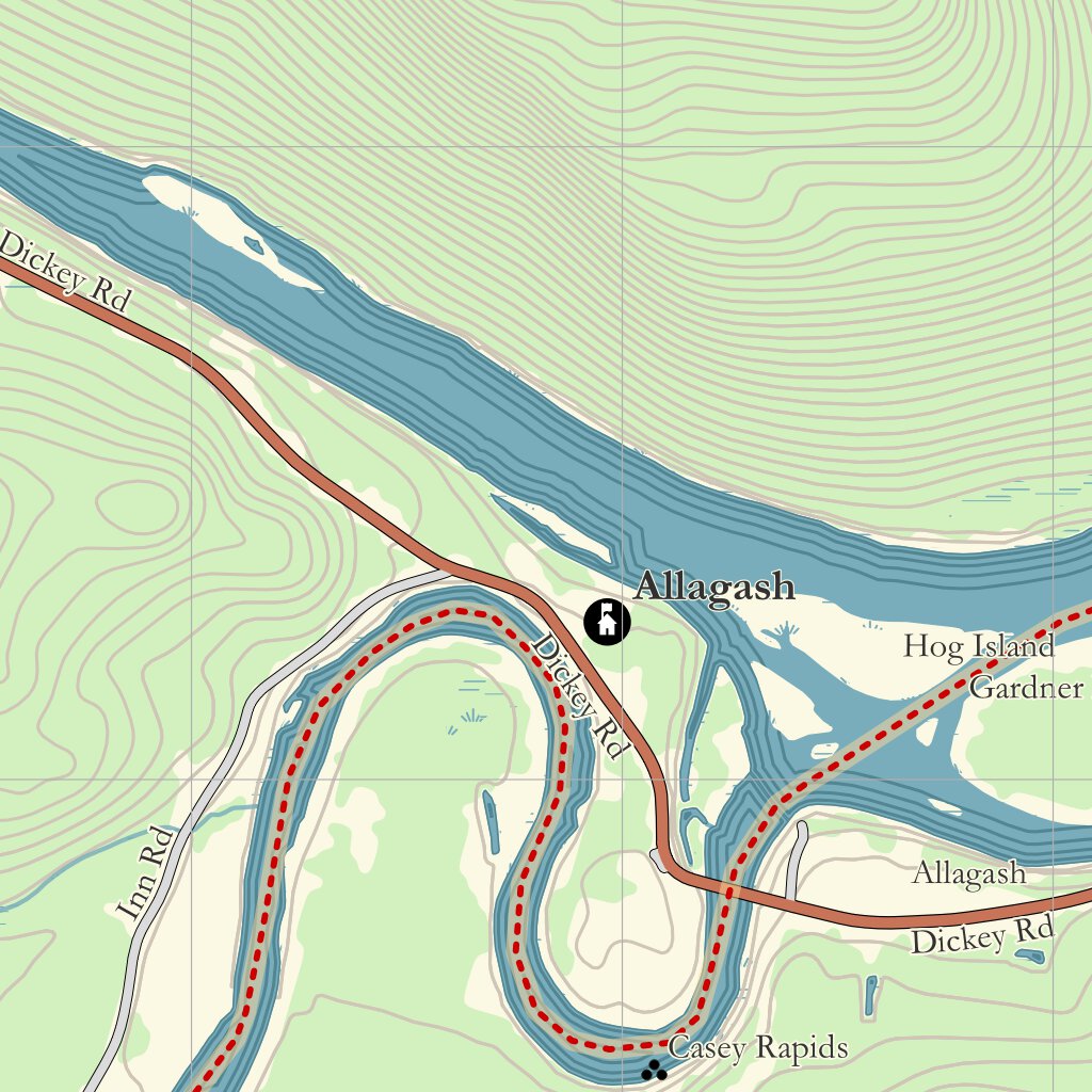 The Allagash: Mouth of the Allagash Map by Eyes Up Adventures | Avenza Maps