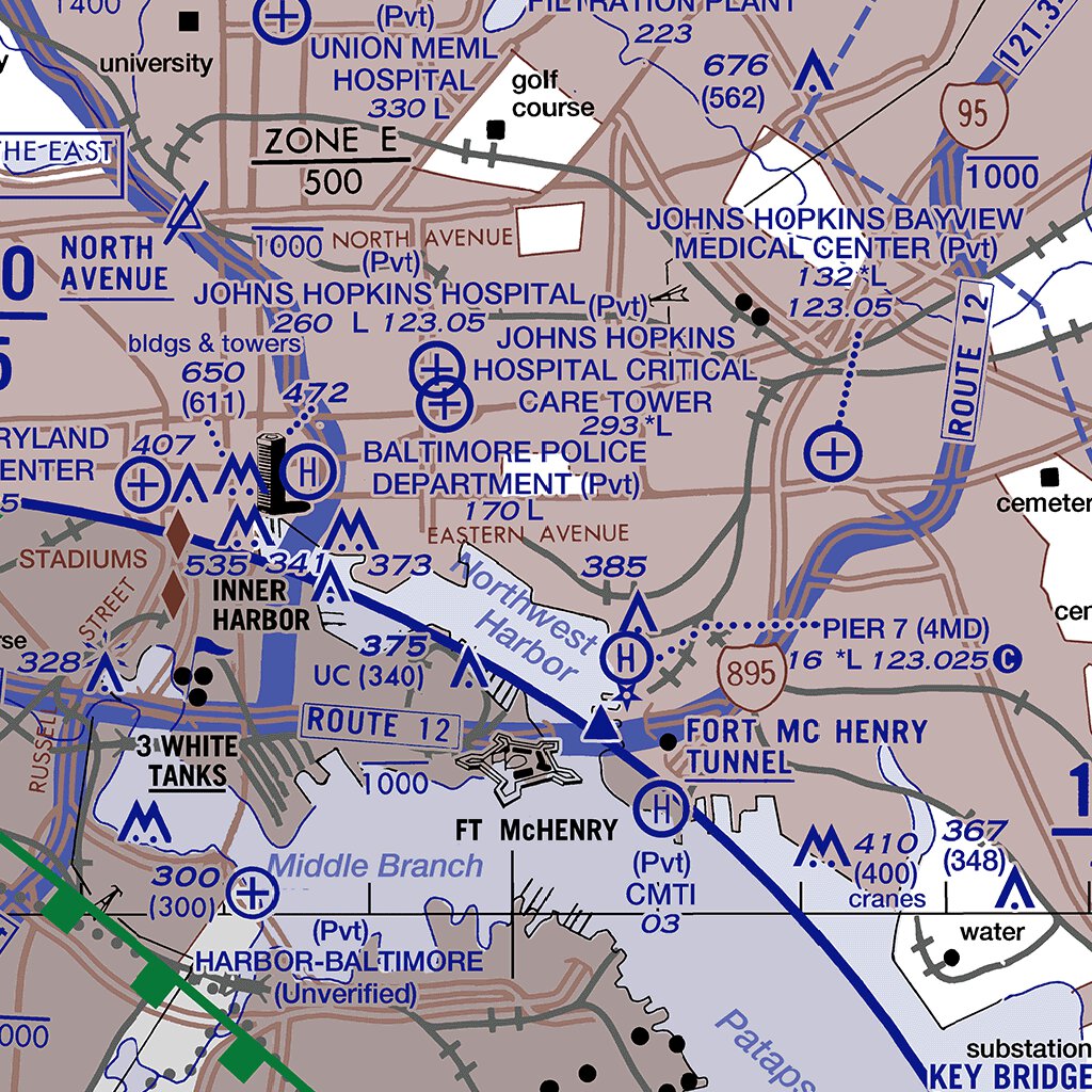Baltimore HEL Map by FAA: Federal Aviation Administration | Avenza Maps