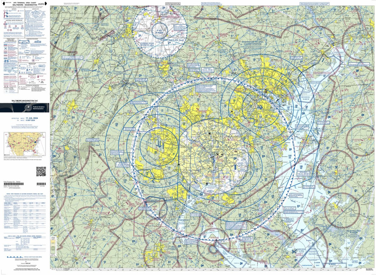 Baltimore-Washington TAC Map by FAA: Federal Aviation Administration ...