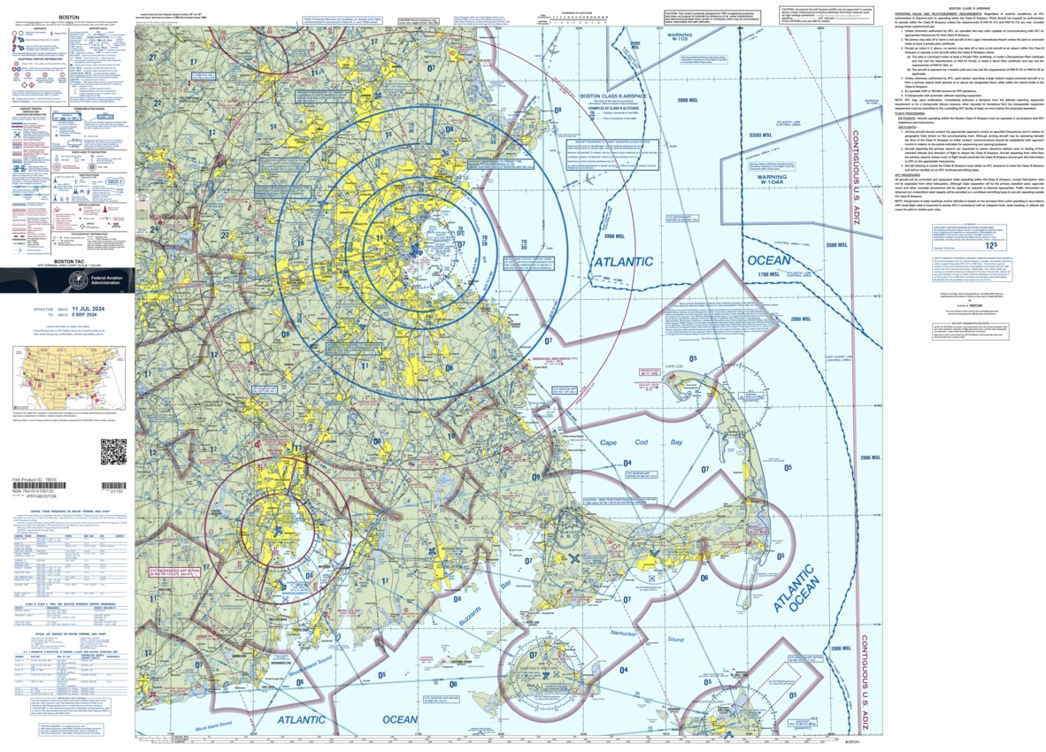 Boston TAC Map by FAA: Federal Aviation Administration | Avenza Maps