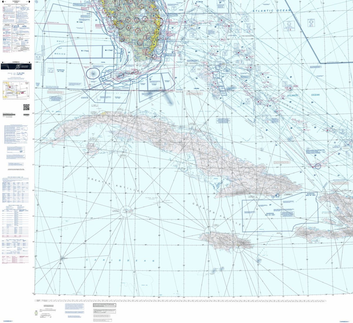 Caribbean 1 VFR Chart Map by FAA: Federal Aviation Administration ...