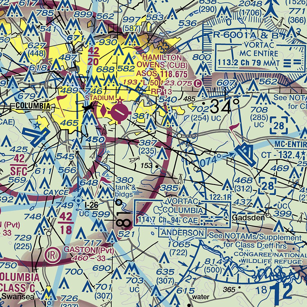 Charlotte SEC Map by FAA: Federal Aviation Administration | Avenza Maps