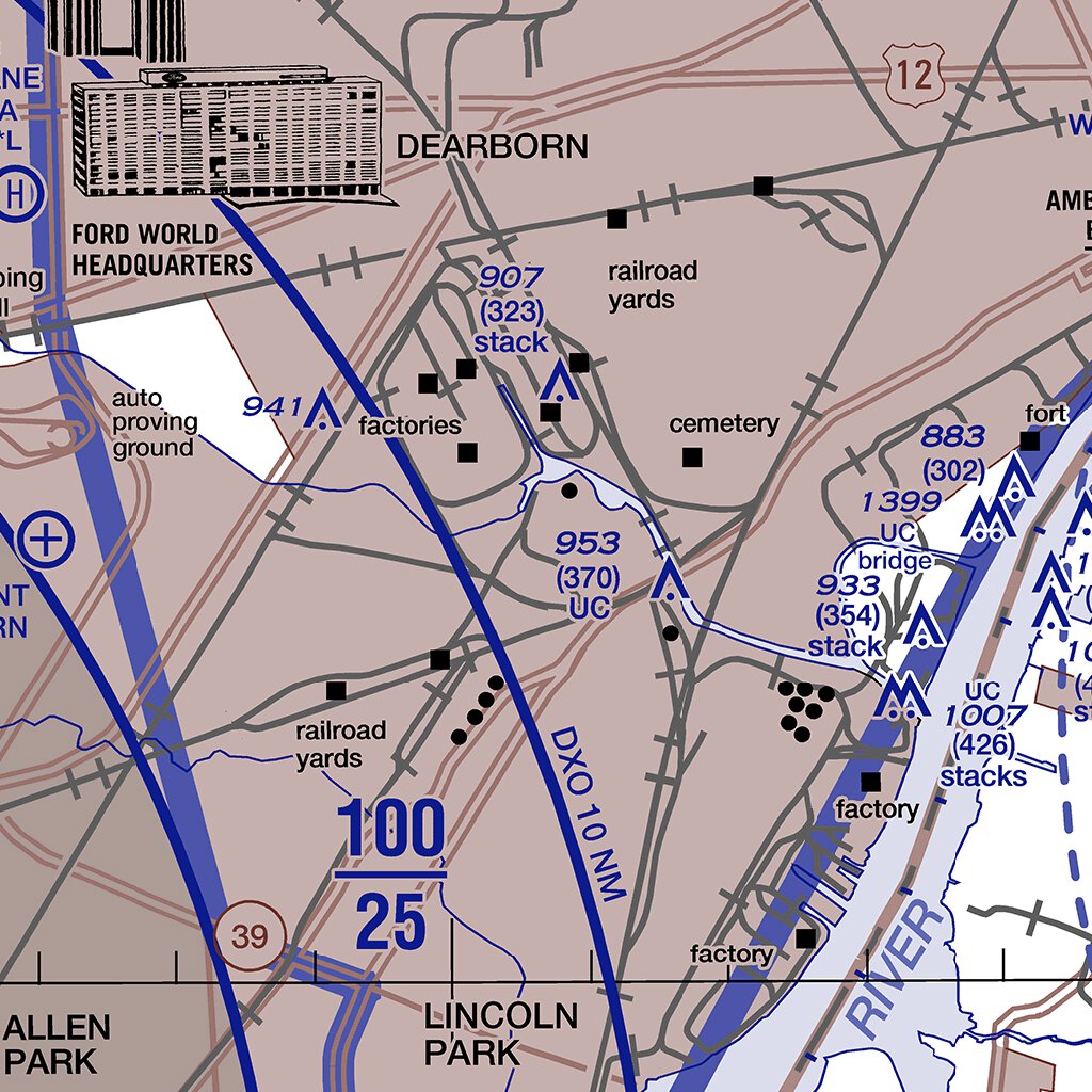 Detroit HEL Map by FAA: Federal Aviation Administration | Avenza Maps