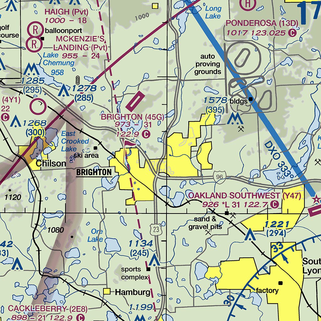 Detroit TAC Map by FAA: Federal Aviation Administration | Avenza Maps