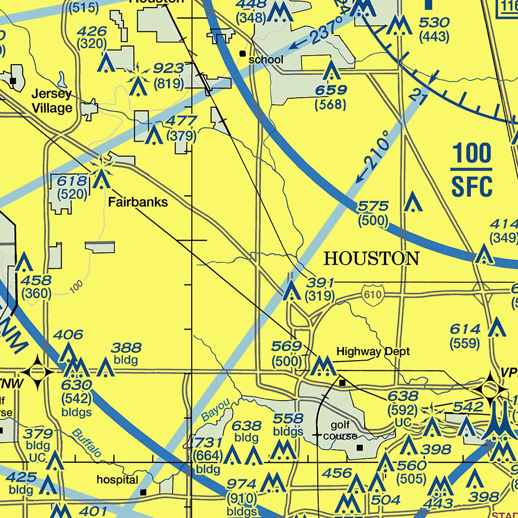 Houston TAC Map by FAA: Federal Aviation Administration | Avenza Maps