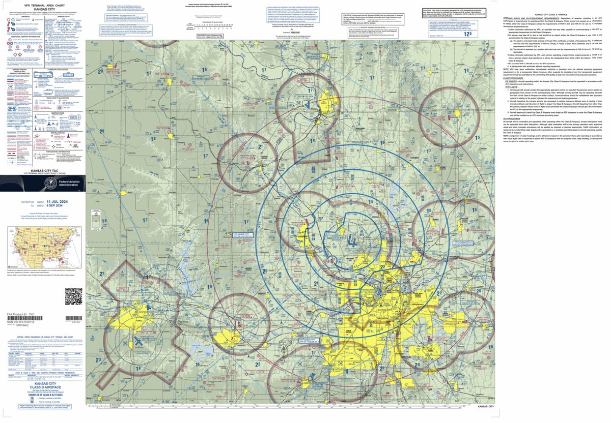 Kansas City TAC Map by FAA: Federal Aviation Administration | Avenza Maps