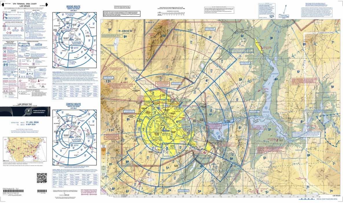 Las Vegas TAC Map by FAA: Federal Aviation Administration | Avenza Maps