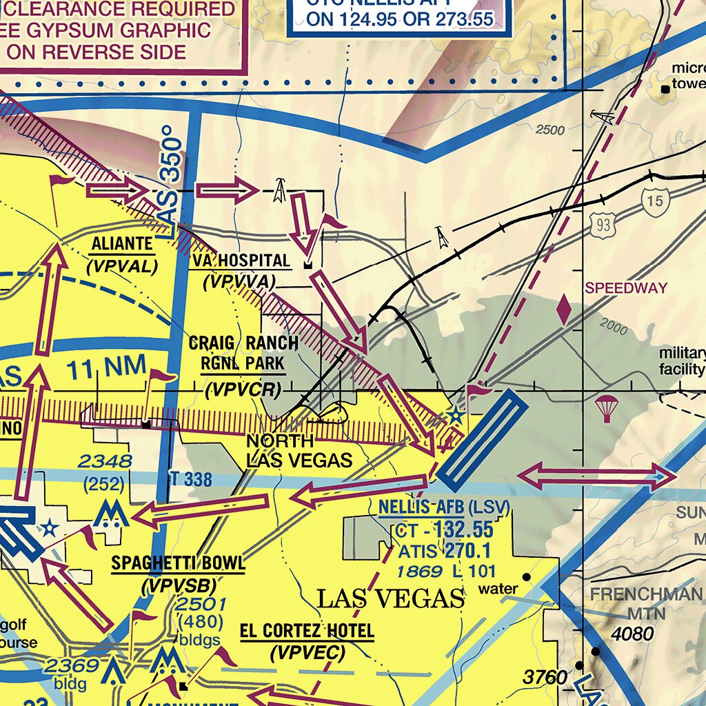 Las Vegas TAC Map by FAA: Federal Aviation Administration | Avenza Maps