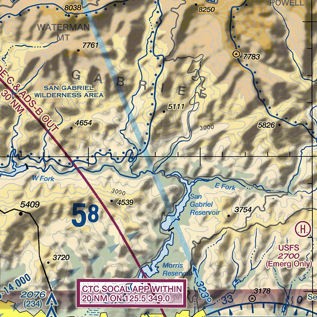 Los Angeles TAC Map by FAA: Federal Aviation Administration | Avenza Maps