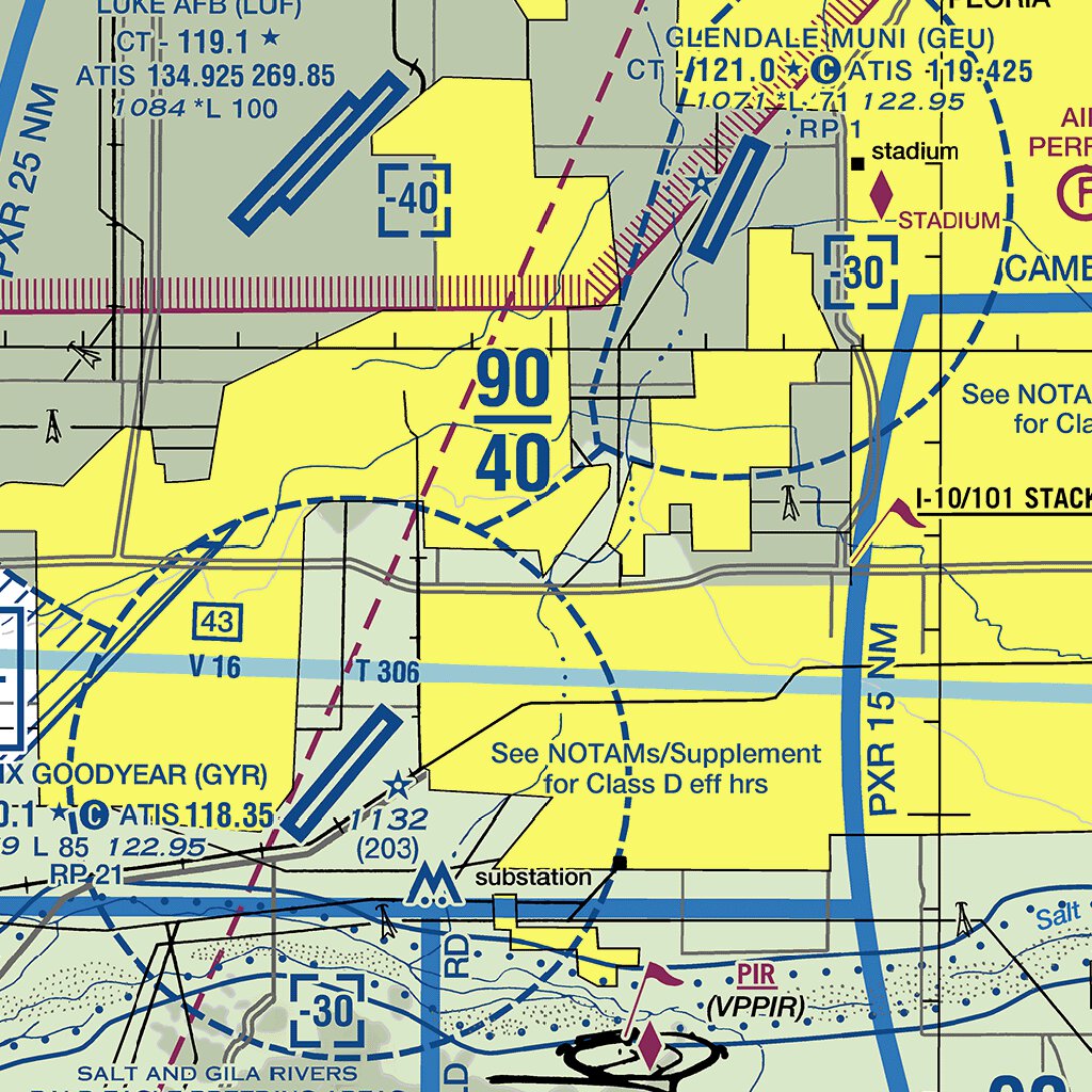 Phoenix TAC Map by FAA: Federal Aviation Administration | Avenza Maps