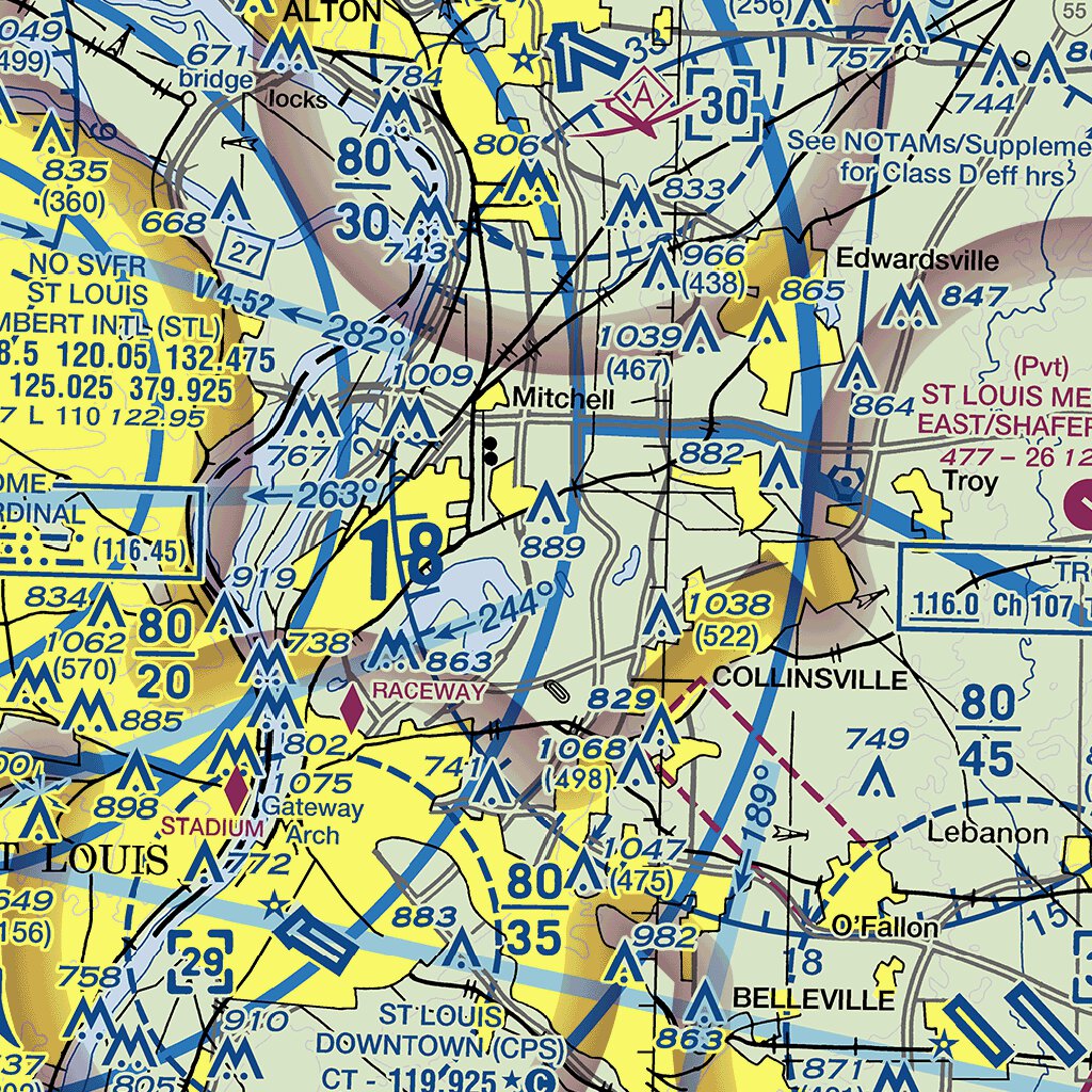 St Louis SEC Map by FAA: Federal Aviation Administration | Avenza Maps