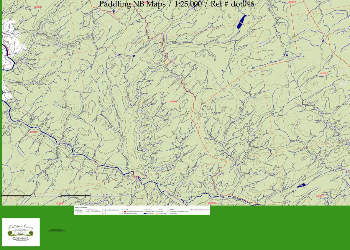 New Brunswick NW Map by Fiddlehead Canoes | Avenza Maps
