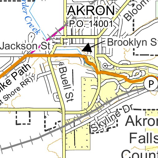 CT9 - Akron Map by Finger Lakes Trail Conference | Avenza Maps