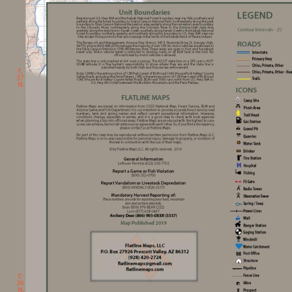 Arizona GMU 12B - FlatlineMaps 25 Map by Flatline Maps LLC | Avenza Maps