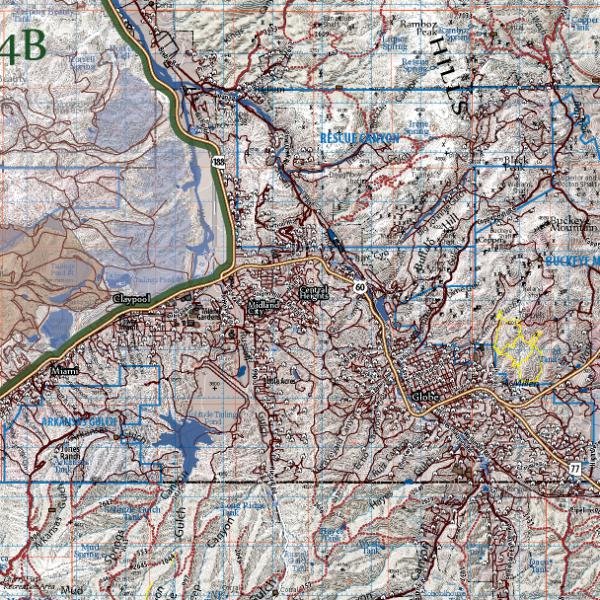 Arizona GMU 24A - FlatlineMaps 25 Map by Flatline Maps LLC | Avenza Maps