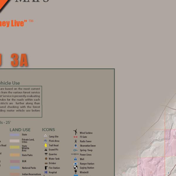 Arizona GMU 3A - FlatlineMaps 25 Map by Flatline Maps LLC | Avenza Maps