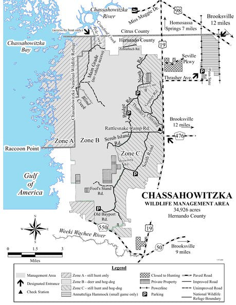 Chassahowitzka WMA Brochure Map by Florida Fish and Wildlife ...