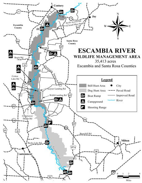 Escambia River WMA Brochure Map by Florida Fish and Wildlife ...