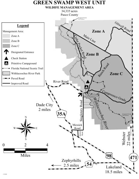 Green Swamp West WMA Brochure Map by Florida Fish and Wildlife ...