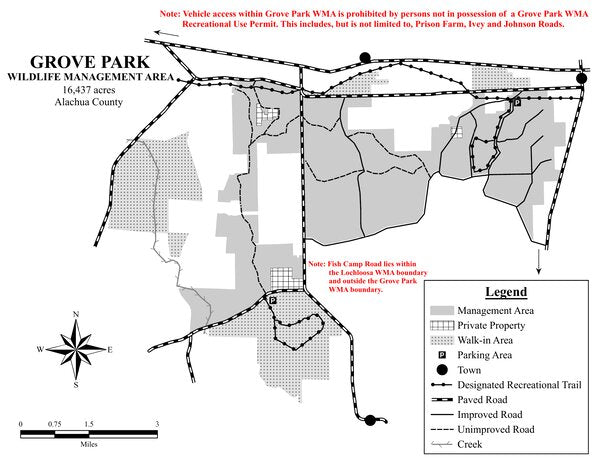 Grove Park WMA Brochure Map by Florida Fish and Wildlife Conservation ...