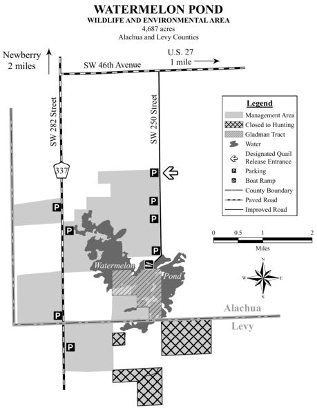 Watermelon Pond WEA Brochure Map by Florida Fish and Wildlife ...