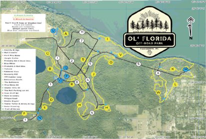 Ol’ Florida Off Road Park Map by Florida Trail Stompers | Avenza Maps