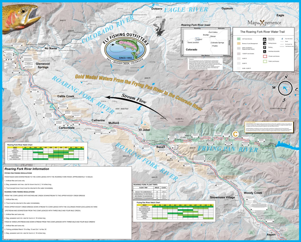 Frying Pan River Colorado - FFO Map by Fly Fishing Outfitters | Avenza Maps