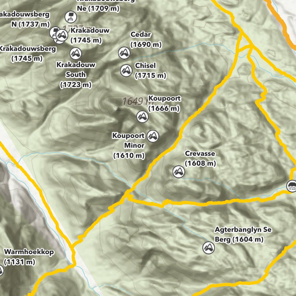 Cederberg Wilderness Area Map by Forge | Avenza Maps