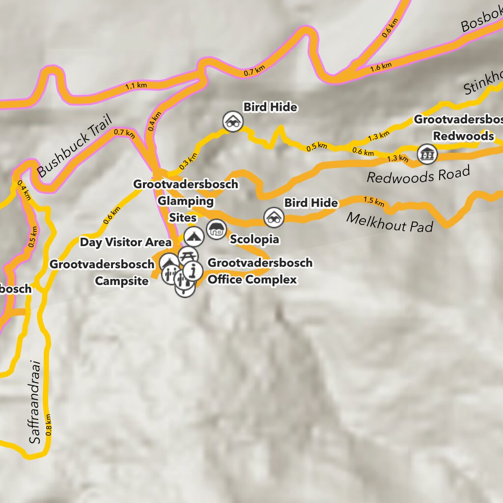 Grootvadersbosch Nature Reserve Map by Forge | Avenza Maps