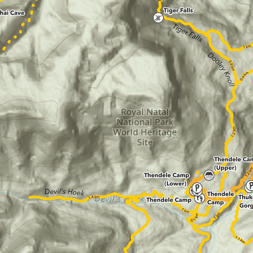 Royal Natal National Park Map by Forge | Avenza Maps