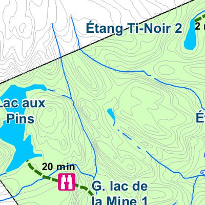 Carte générale Domaine chasse et pêche Gaudias Foster Map by FPQ ...