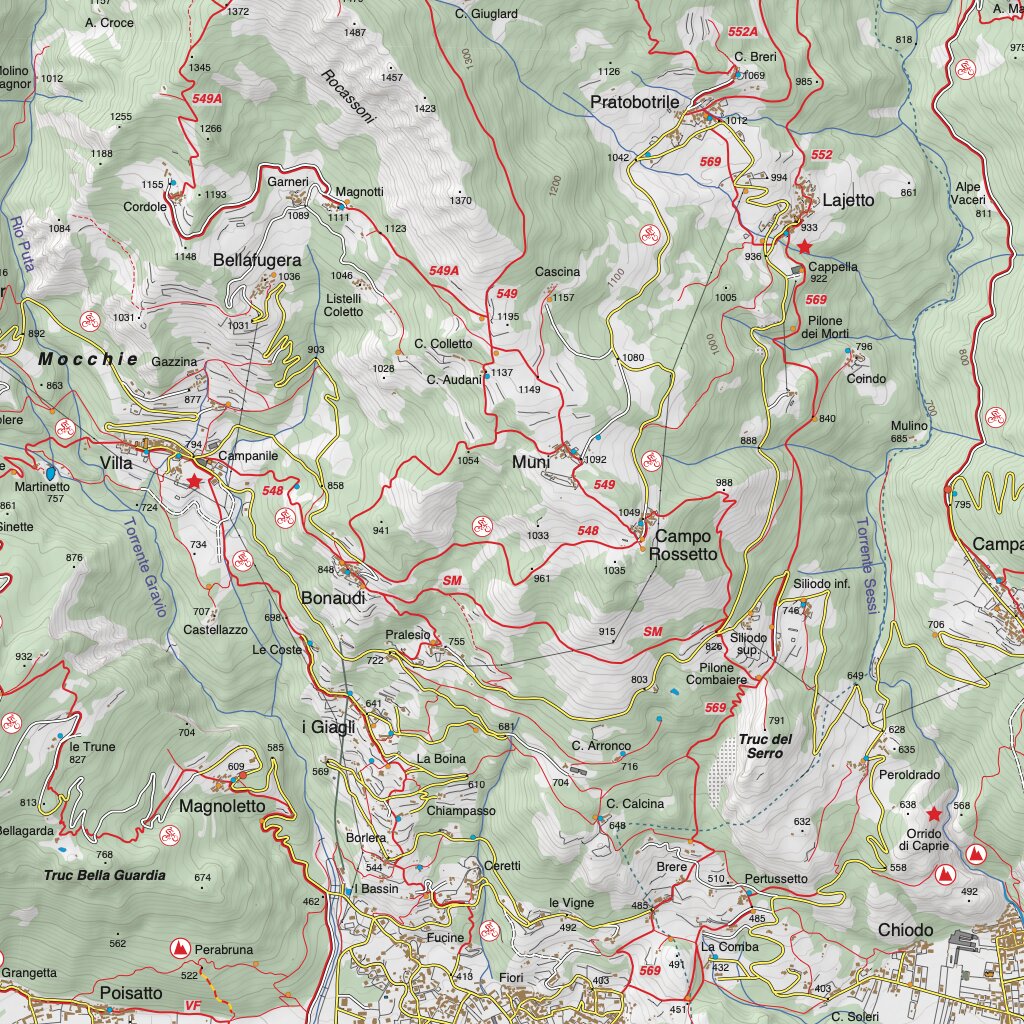 Carta 4 - Bassa Valsusa - Musinè – Val Sangone – Collina di Rivoli Map ...
