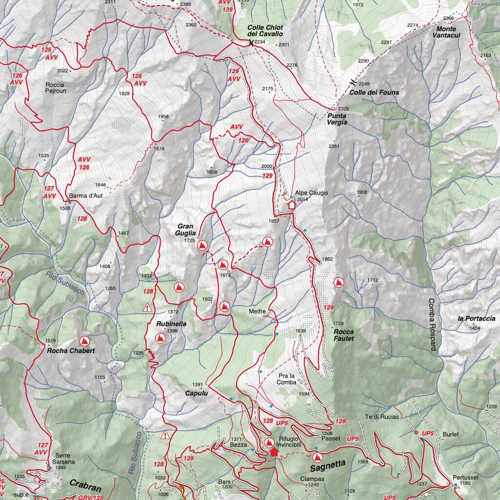 Carta 7 - Val Pellice Map by Fraternali Editore | Avenza Maps
