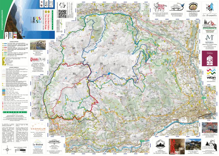 TMF - Tour du Mont Fallère / TrMR - Tour du Mont Rouge Map by ...