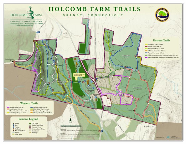 Holcomb Farm Trails Map by Friends of Holcomb Farm | Avenza Maps