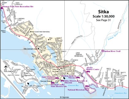 Alaska Atlas & Gazetteer- Sitka Map by Garmin | Avenza Maps