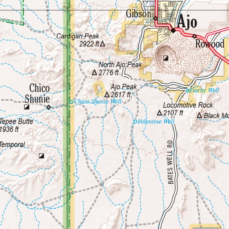 Arizona Atlas & Gazetteer Page 58 Map by Garmin | Avenza Maps
