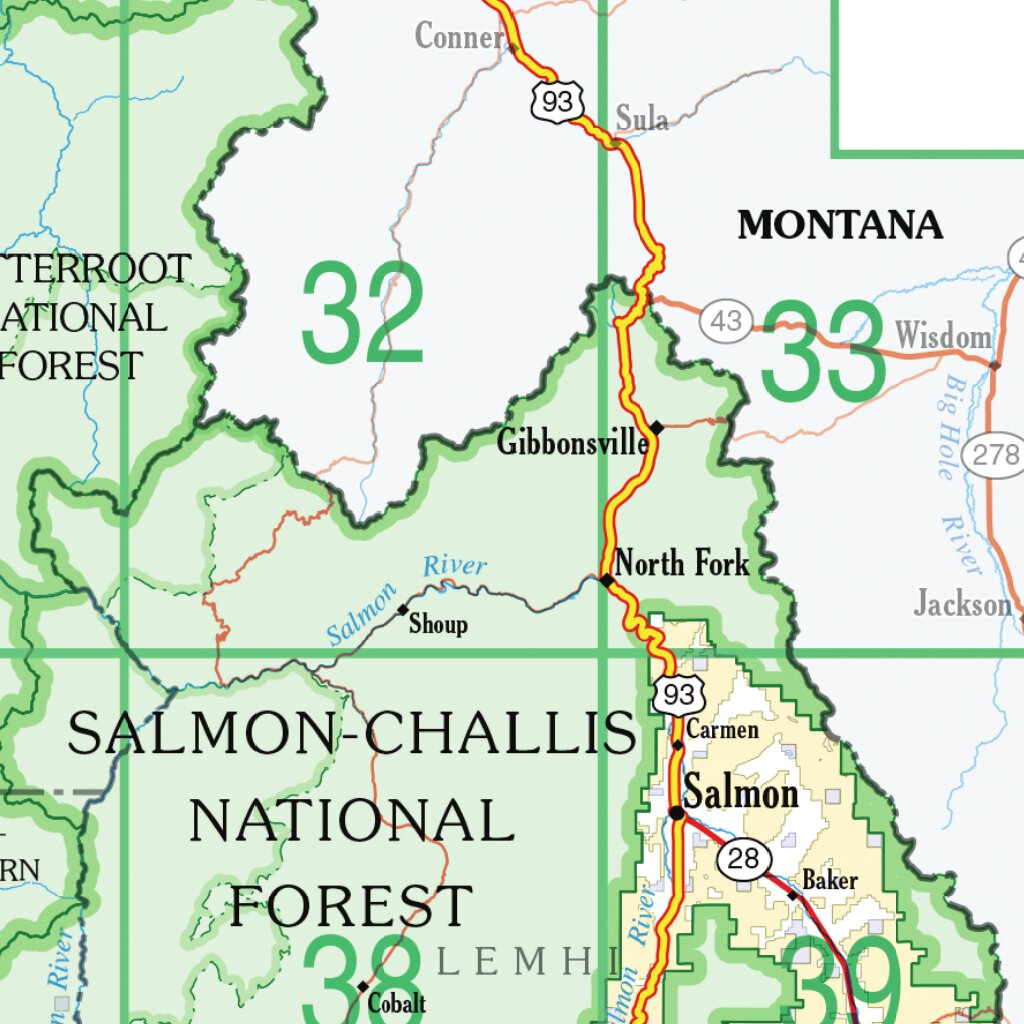 Idaho Atlas & Gazetteer Overview Map by Garmin | Avenza Maps