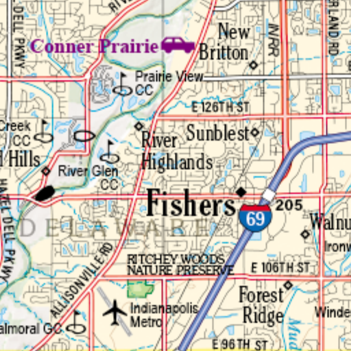 Indiana Atlas & Gazetteer Page 39 Map by Garmin | Avenza Maps