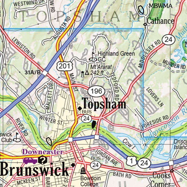 Maine Atlas & Gazetteer Map 6 by Garmin | Avenza Maps