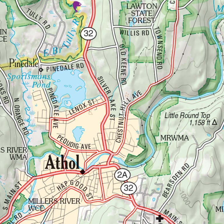 Massachusetts Atlas & Gazetteer Page 24 Map by Garmin | Avenza Maps