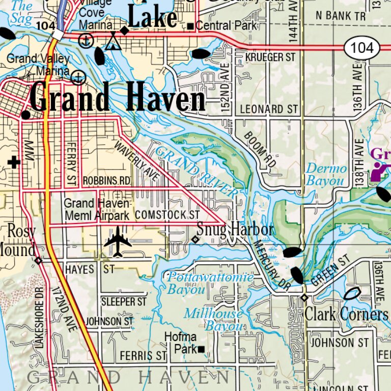 Michigan Atlas & Gazetteer Page 88 Map by Garmin | Avenza Maps