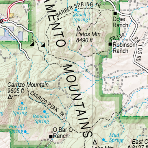New Mexico Atlas & Gazetteer Page 40 Map by Garmin | Avenza Maps