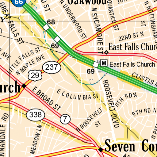 Virginia Atlas & Gazetteer - Washington DC 1 Map by Garmin | Avenza Maps