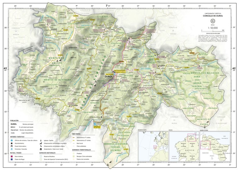 OUROL | MAPA TURÍSTICO Map by Geochart | Avenza Maps