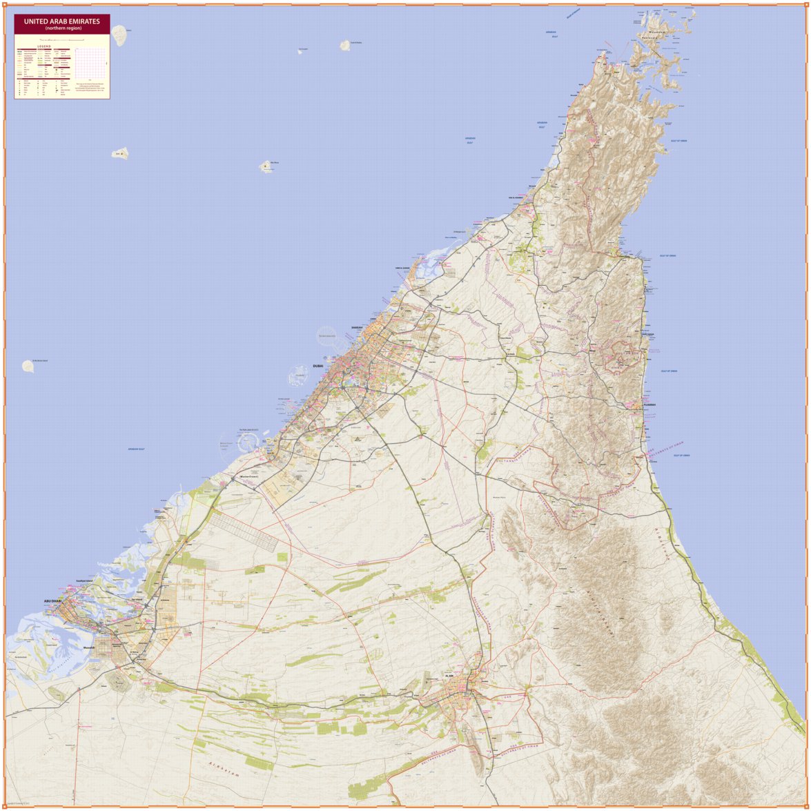 UAE North Map by Geoforma FZE | Avenza Maps