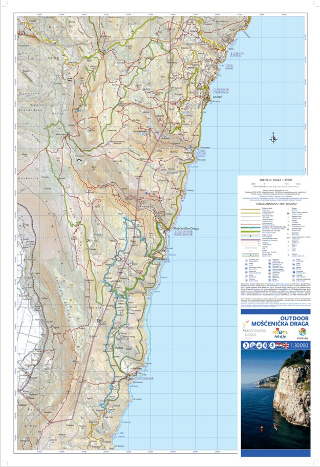 Mošćenička draga Outdoor Map by GeoPRO jdoo | Avenza Maps