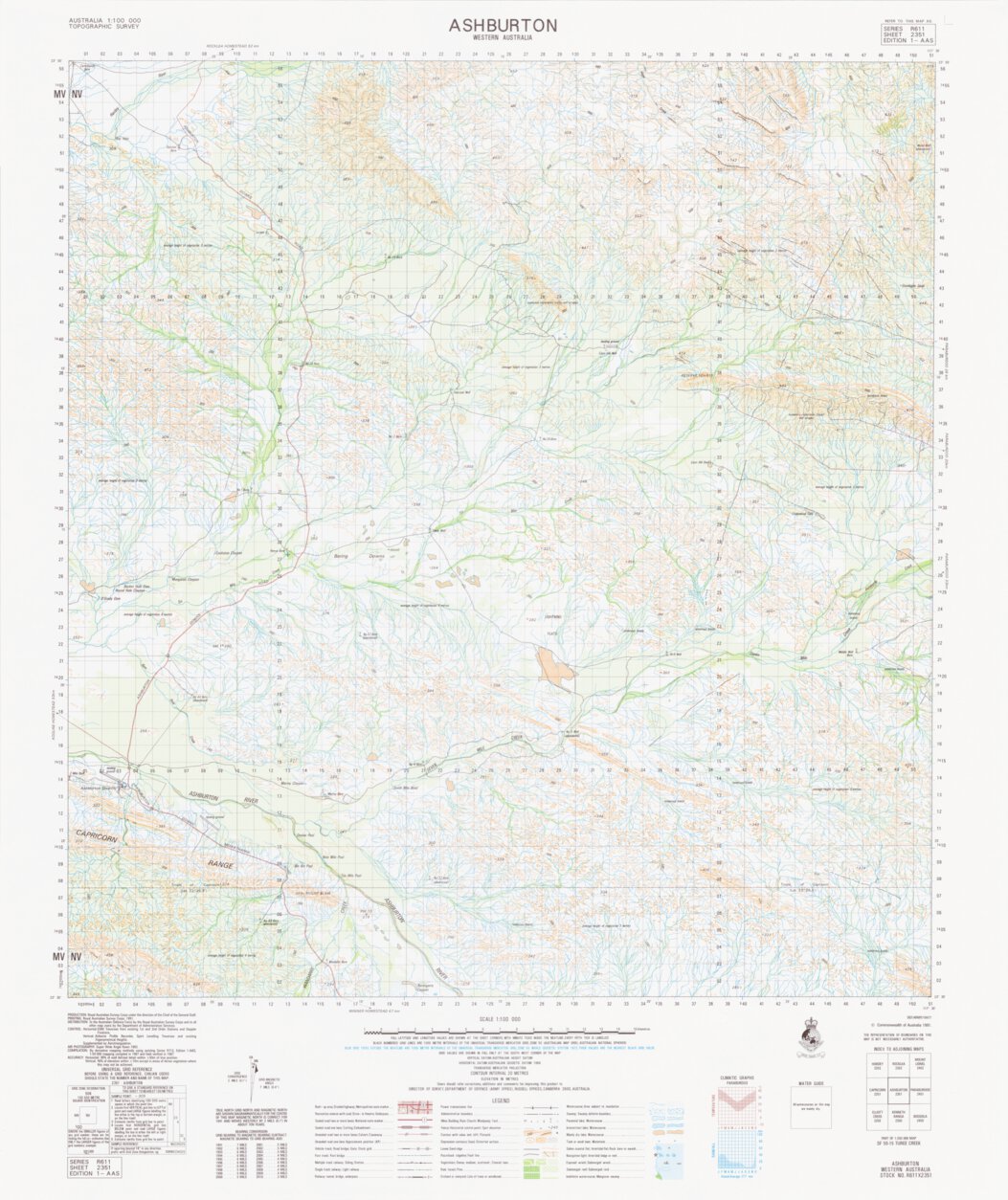 Ashburton (2351) Map by Geoscience Australia | Avenza Maps